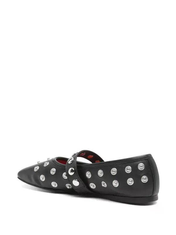 Stella McCartney Ryder Stud-embellished Ballet Flats - Black