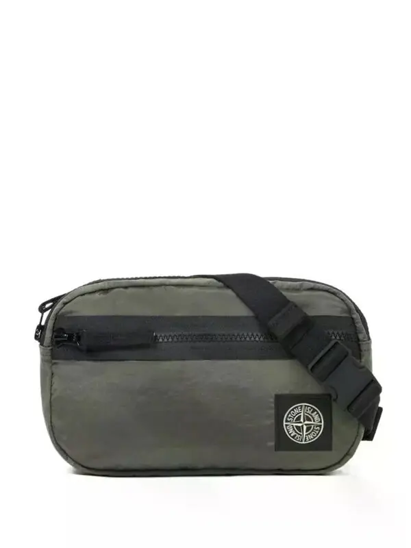 Stone Island Logo-patch Belt Bag - Green