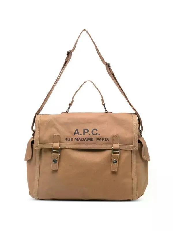 A.p.c. Flap Top-handle Messenger Bag - Brown