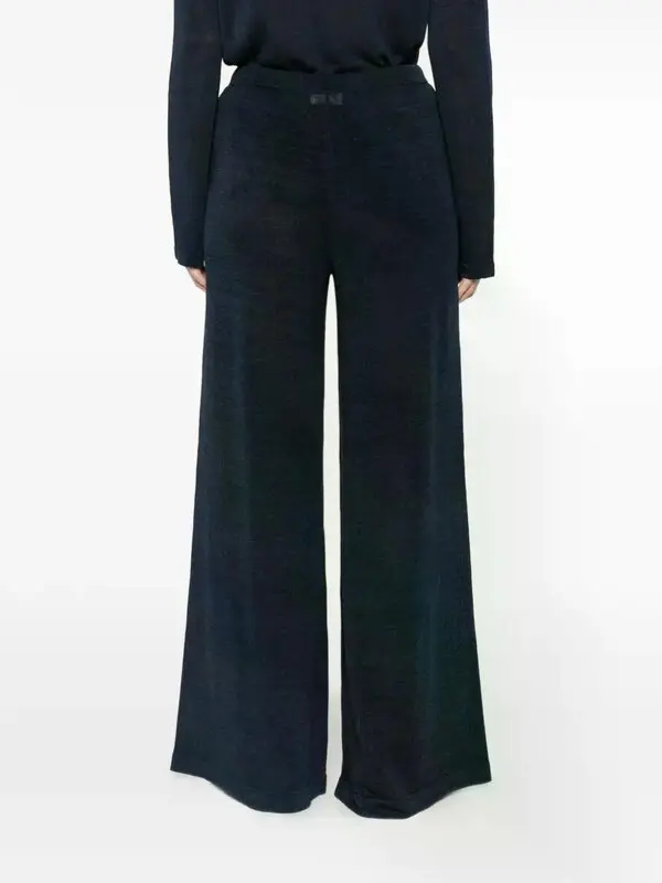 P.a.r.o.s.h Drawstring-fastening Palazzo Pants - Blue