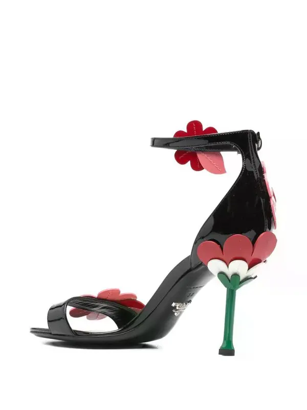 Prada Floral Stiletto Sandals