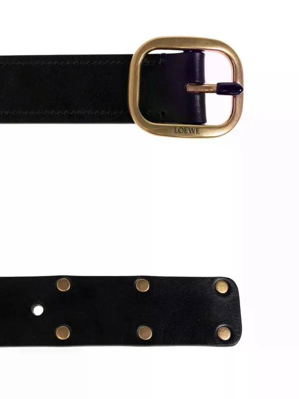 Loewe Studded Buckle Leather Belt