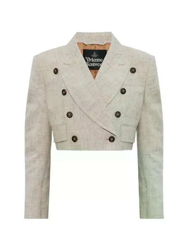 VIVIENNE WESTWOOD Cropped Double-breasted Jacket
