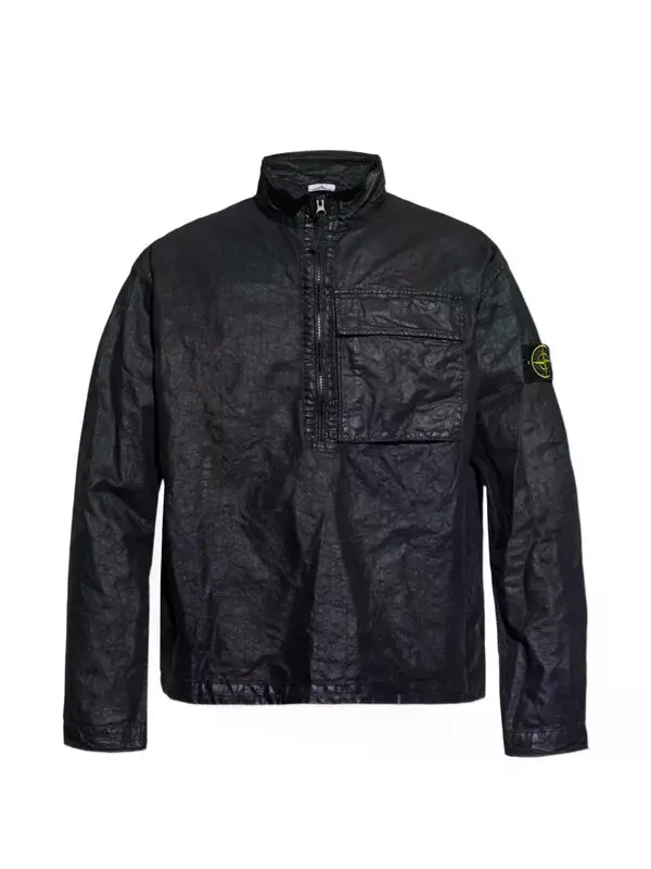 Stone Island Half-zip Pocket Jacket - Black