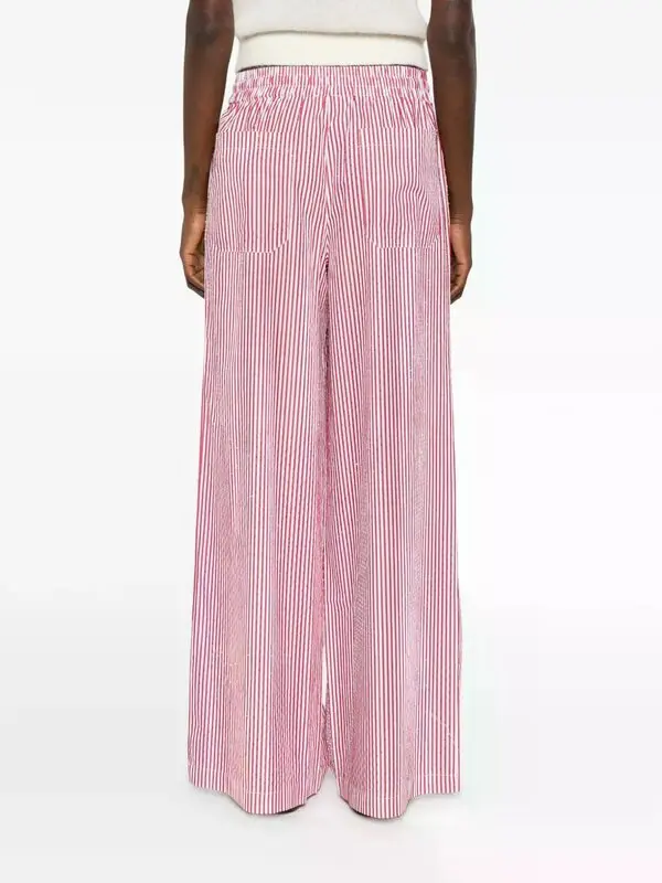 P.a.r.o.s.h Striped Wide Leg Trousers - Red