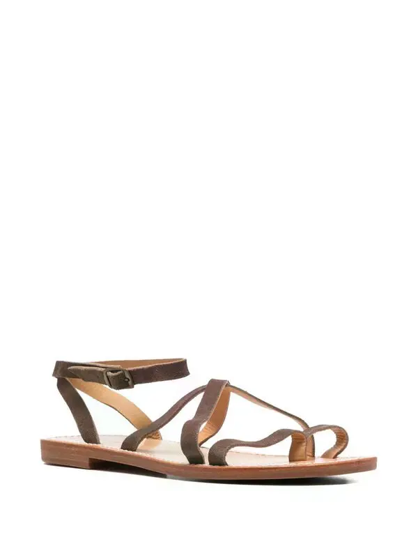 LA BOTTE GARDIANE Sauve Buckled Flat Sandals