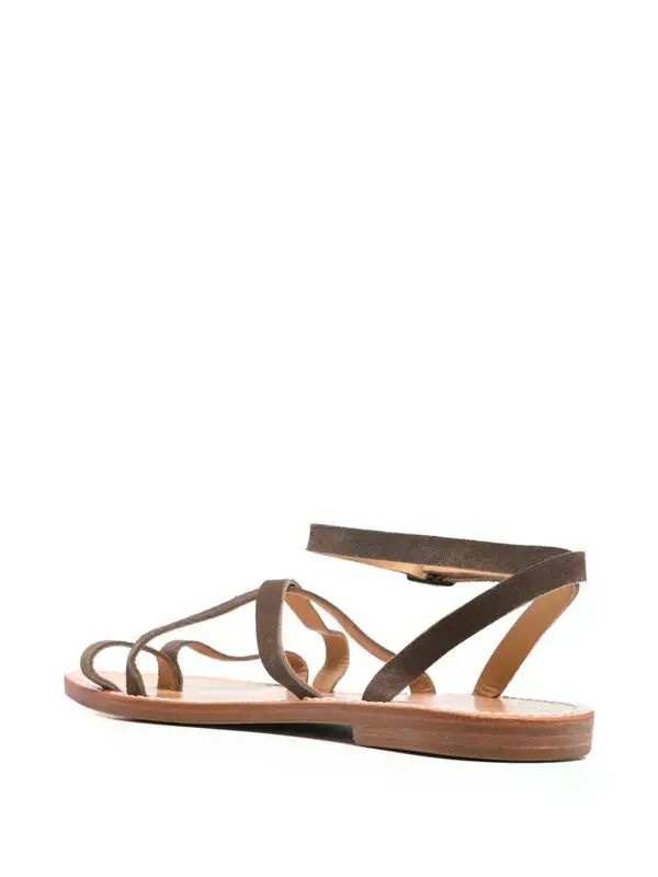 LA BOTTE GARDIANE Sauve Buckled Flat Sandals