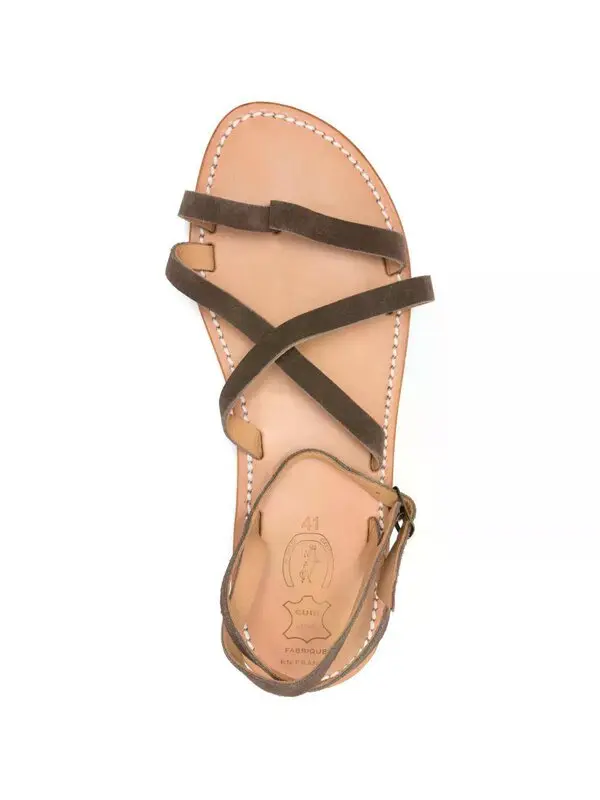 LA BOTTE GARDIANE Sauve Buckled Flat Sandals