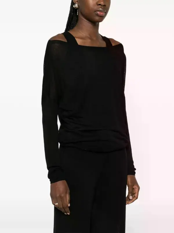 P.a.r.o.s.h Long-sleeve T-shirt With Cut-out Detail