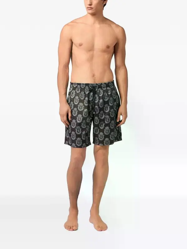BILLIONAIRE Logo-motif Swim Shorts - Black
