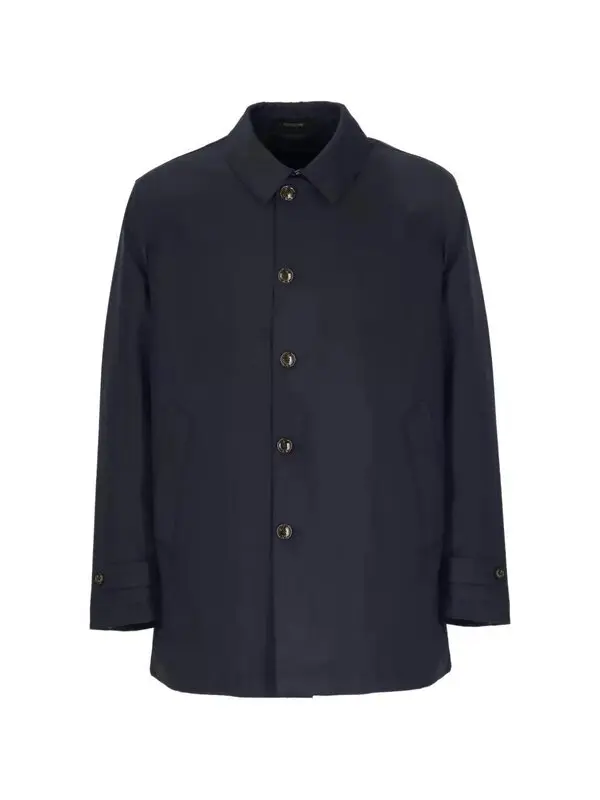 MONTECORE Buttoned Raincoat - Blue