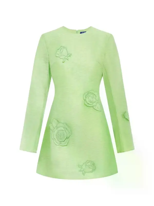 LEO LIN Appliqué-detailed Mini Dress