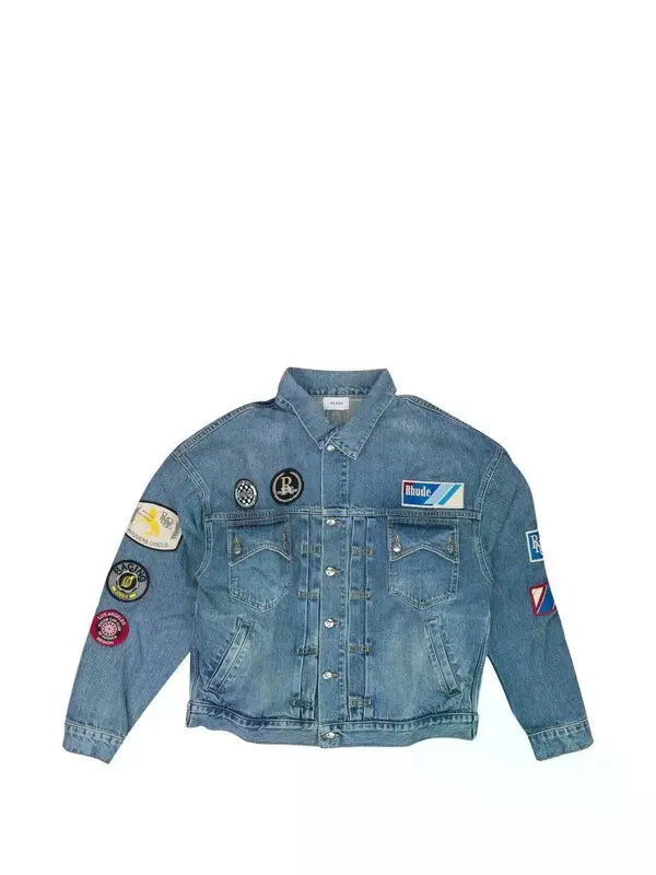 Rhude Multiple-patches Denim Jacket