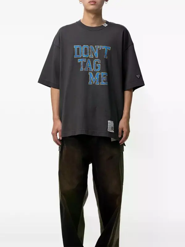 Mihara Yasuhiro Don't Tag Me" Printed T-shirt - Grey