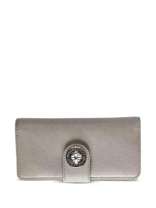 Marc Jacobs Turnlock-fastening Leather Wallet - Grey