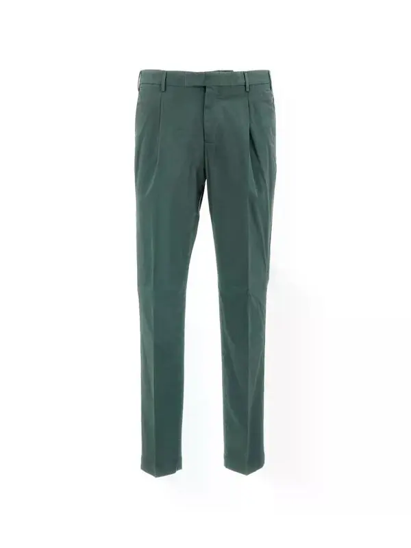 PT TORINO Pleated Trousers - Green