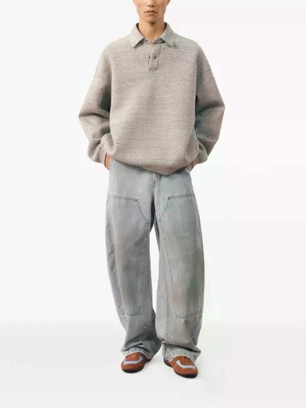 CROQUIS Stone-washed Jeans - Blue