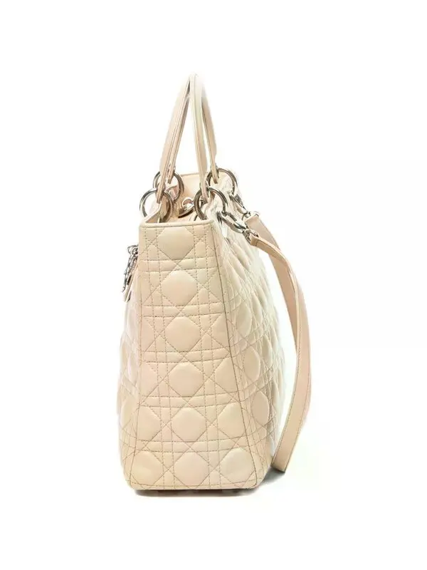 Dior Large Lady Handbag - Neutrals