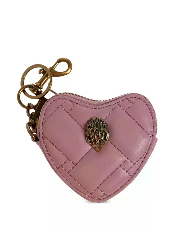 Kurt Geiger Quilted Heart-shaped Charm - Pink