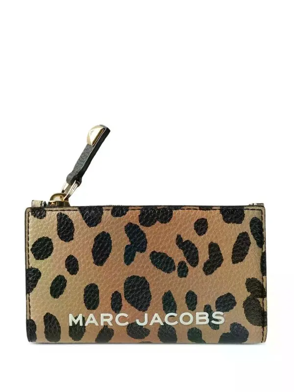 Marc Jacobs Leopard-print Zip-fastening Wallet - Neutrals