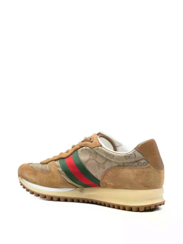 Gucci Nora Panelled Sneakers - Brown