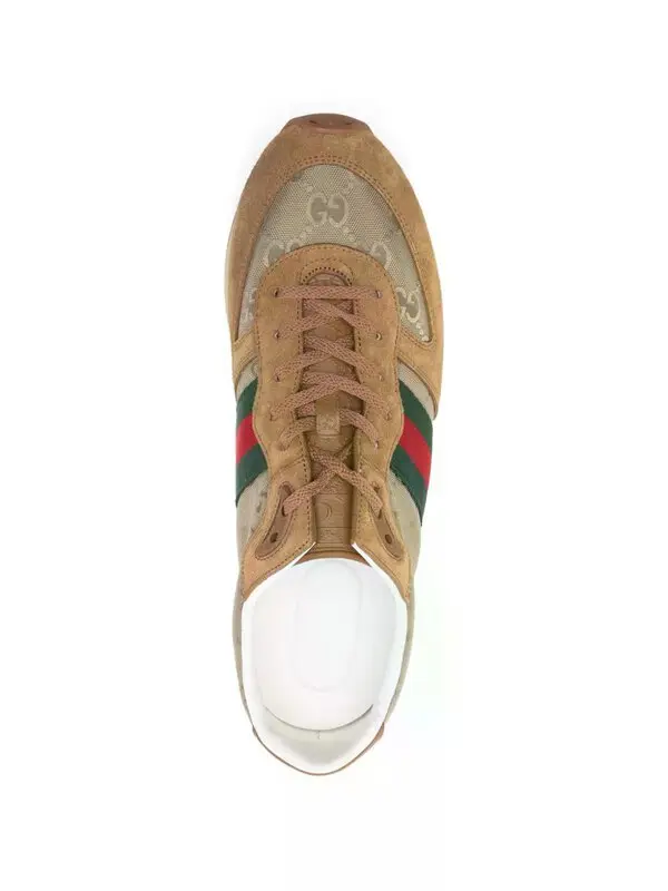 Gucci Nora Panelled Sneakers - Brown