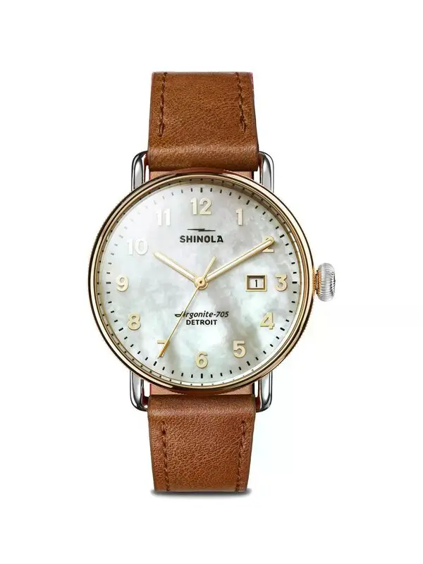 Shinola Canfield 38mm Watch - White