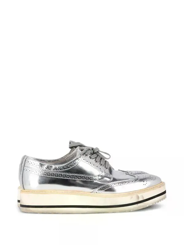 Prada Wingtip Platform Sneakers