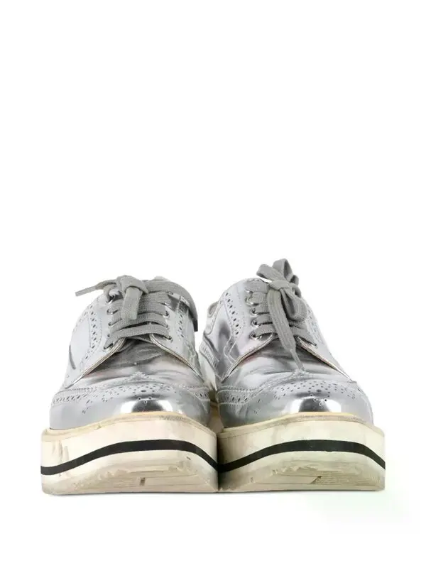 Prada Wingtip Platform Sneakers