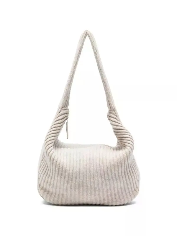 AYA MUSE Ribbed Zip Shoulder Bag