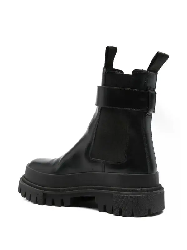 Dolce & Gabbana Logo-strap Chelsea Boots - Black