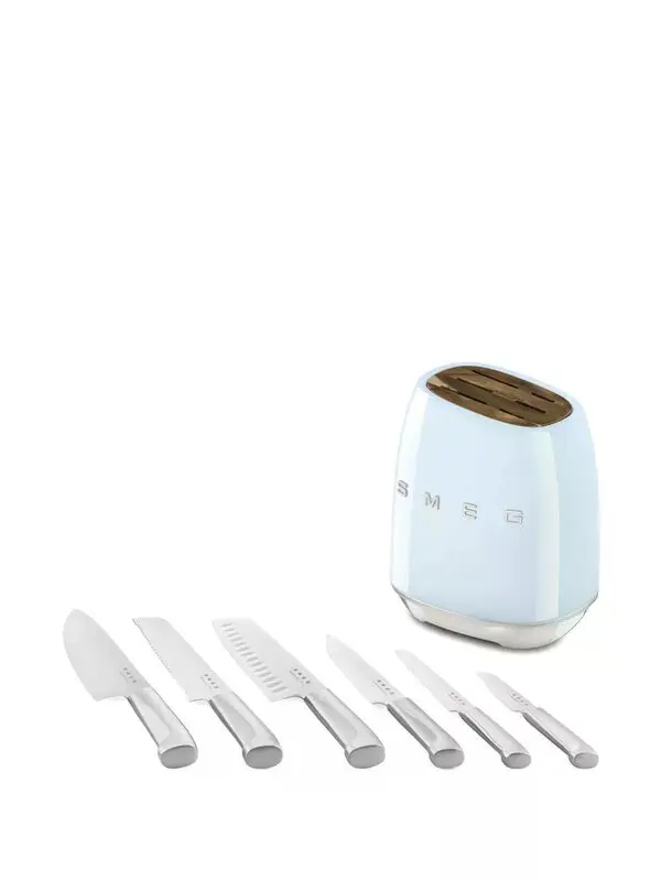 SMEG Logo Block Knife Set