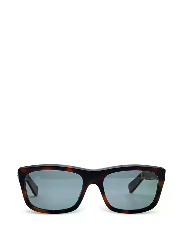 Chrome Hearts Tortoiseshell Rectangle Sunglasses - Brown