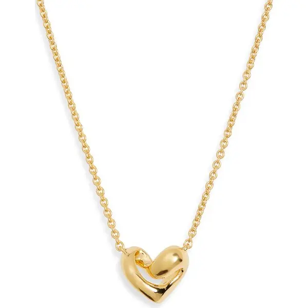 Monica Vinader Infinity Heart Pendant Necklace - 18ct Gold Vermeil