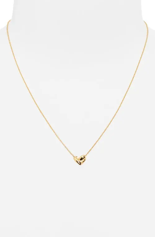 Monica Vinader Infinity Heart Pendant Necklace - 18ct Gold Vermeil