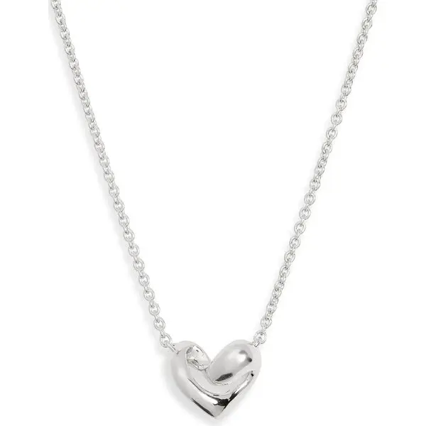 Monica Vinader Infinity Heart Pendant Necklace - Sterling Silver