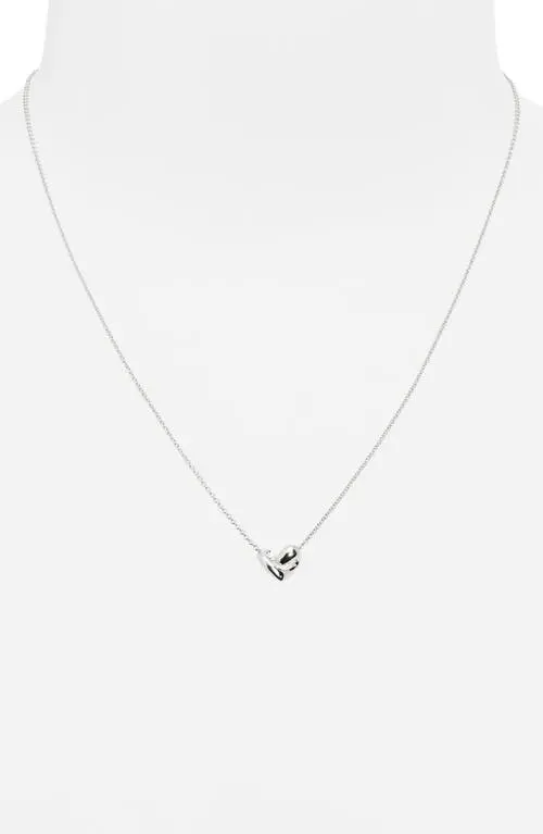 Monica Vinader Infinity Heart Pendant Necklace - Sterling Silver