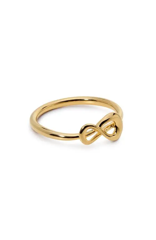 Monica Vinader Infinity Ring - 18ct Gold Vermeil