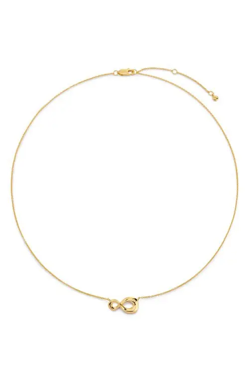 Monica Vinader Infinity Pendant Necklace - 18ct Gold Vermeil