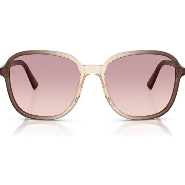 Miu Miu 58mm Polarized Pillow Sunglasses - Brown Gradient/brown/violet