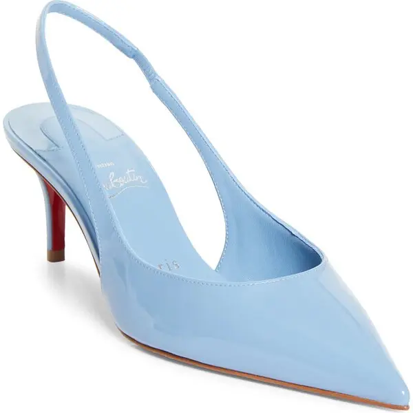 CHRISTIAN LOUBOUTIN Miss Z Slingback Pumps - Ceruleo