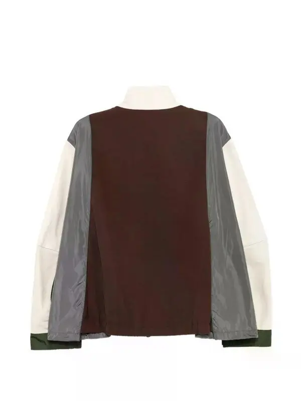 CROQUIS Striped Jacket With Zip Fastening