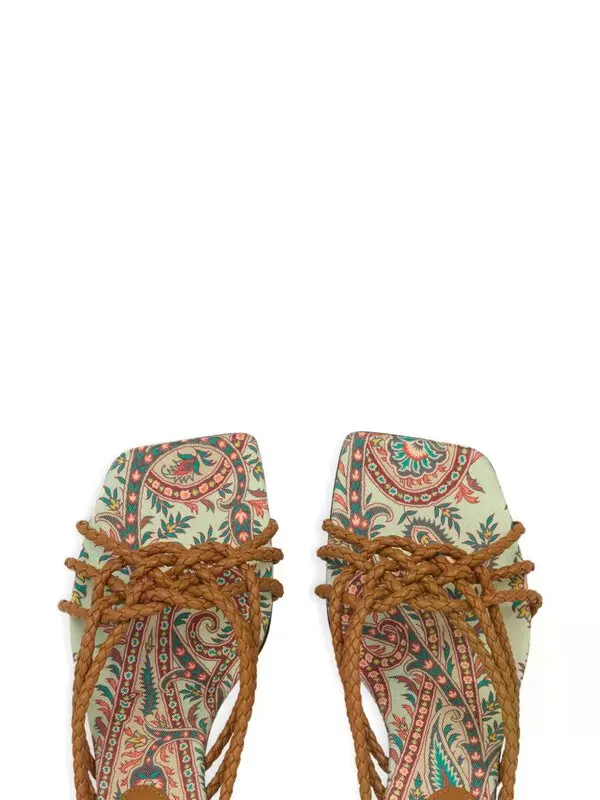 Etro Woven Leather Sandals