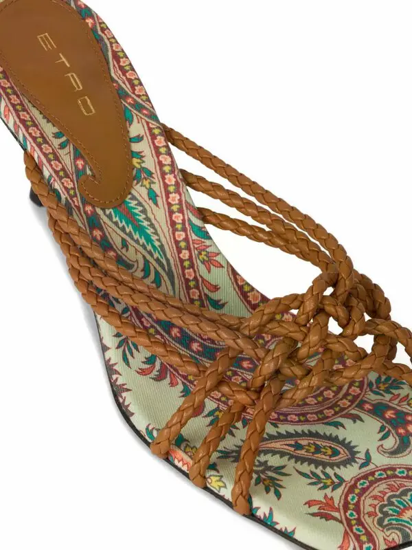 Etro Woven Leather Sandals