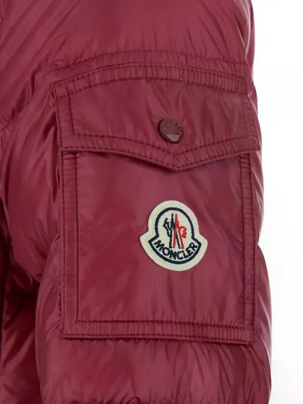 Moncler Hooded Quilted Puffer Jacket - Red