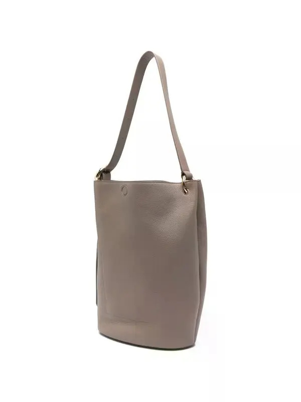 JOSEPH Fold Leather Bucket Bag - Neutrals