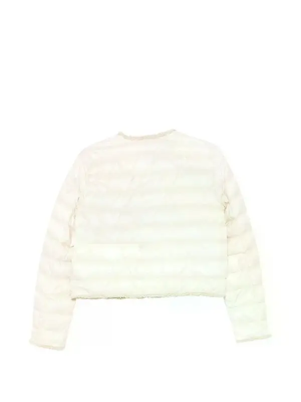 Moncler Bouclé-trim Jacket - Neutrals
