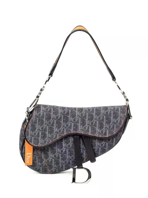 Dior Flight Saddle Logo-pattern Shoulder Bag