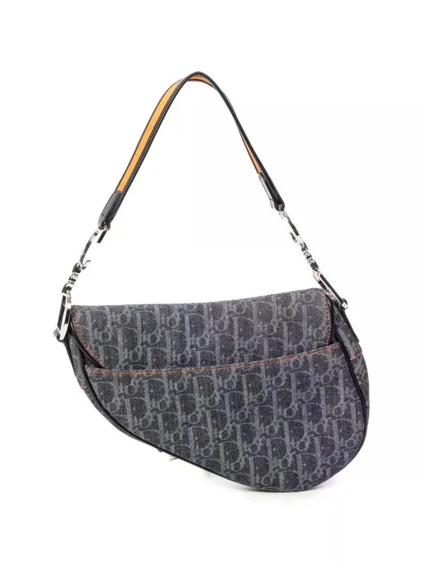 Dior Flight Saddle Logo-pattern Shoulder Bag