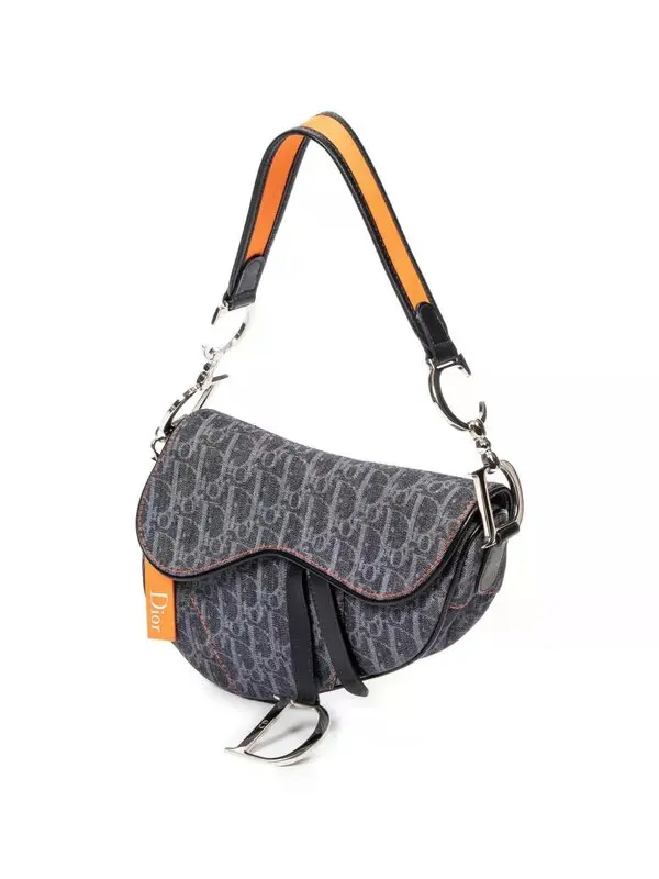 Dior Flight Saddle Logo-pattern Shoulder Bag